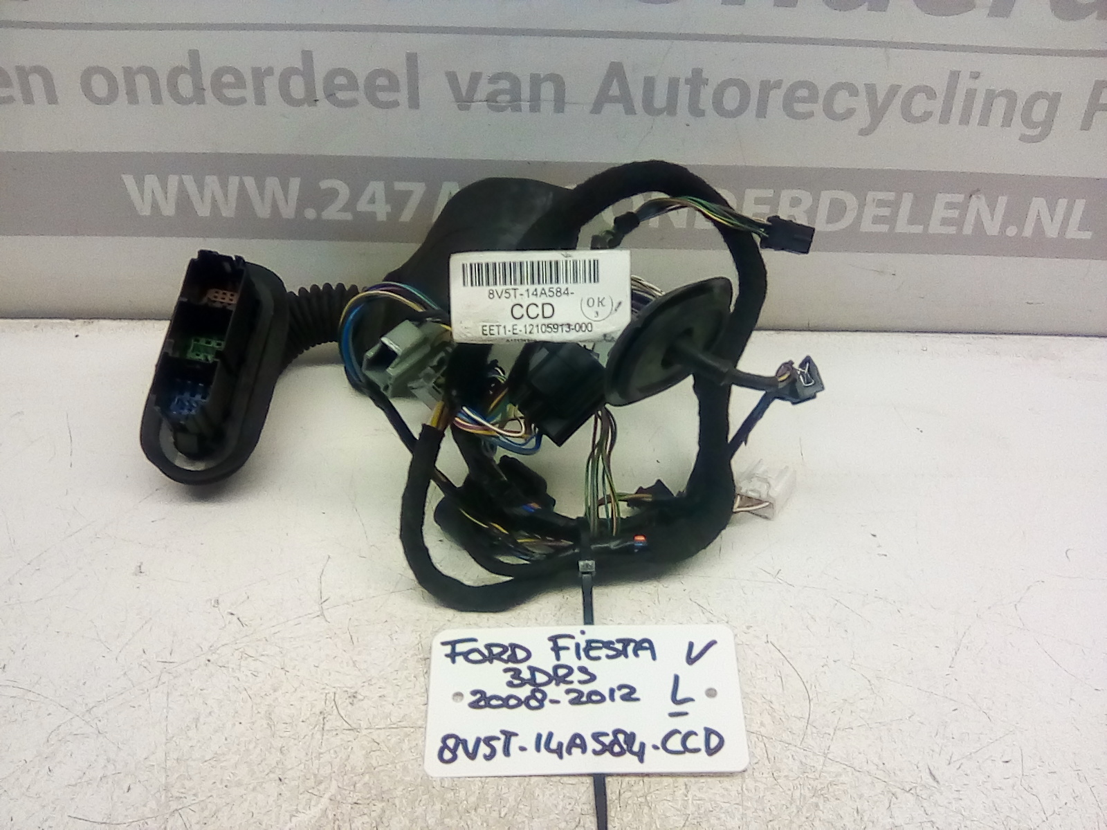 8V5T-14A584-CCD Kabelboom Deur Links Ford Fiesta 3 Deurs 2008-2012 ...