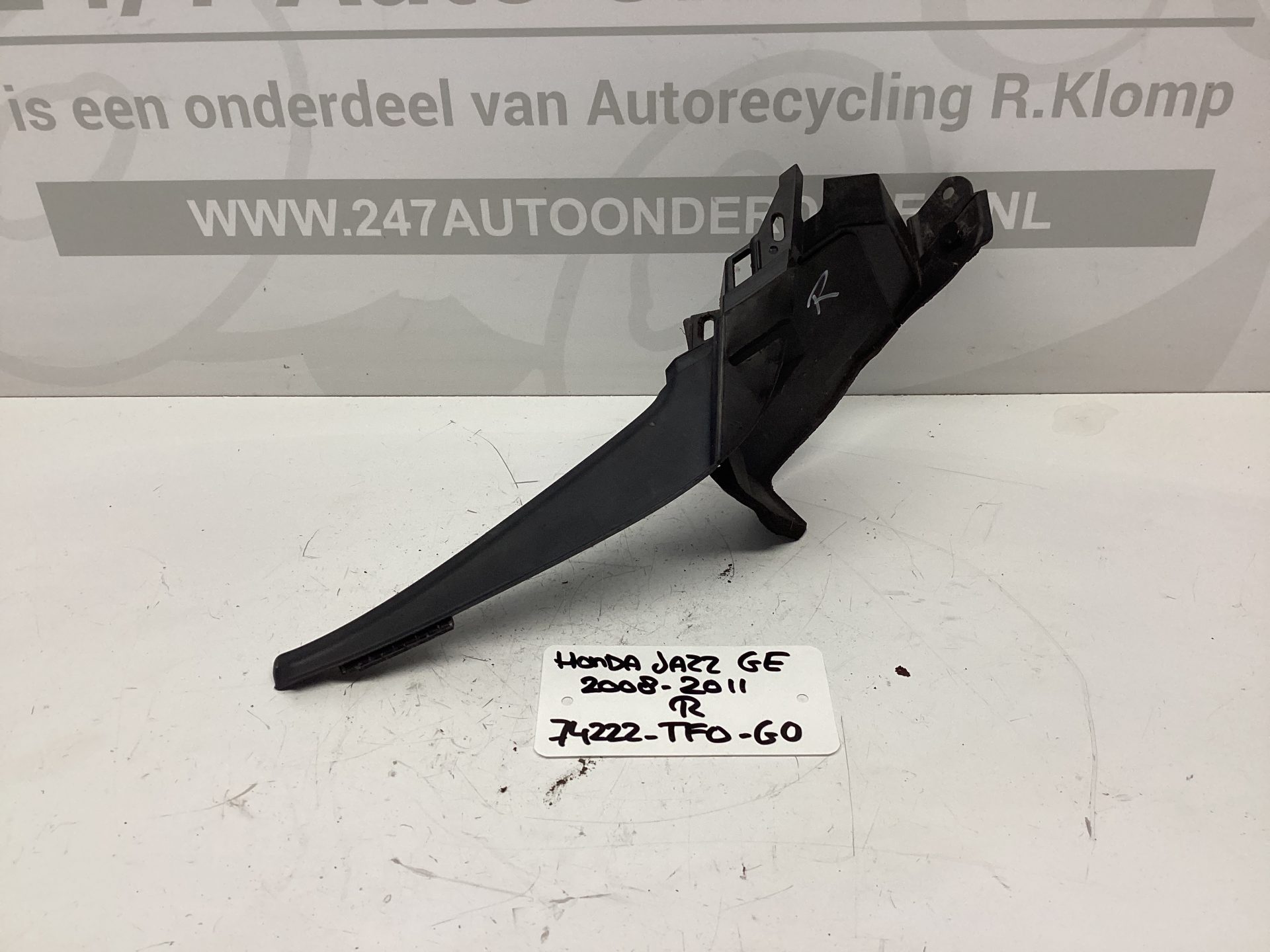 74222-TF0-G0 Raamlijst Rechts Voor Honda Jazz GE 2008-2011 (D102) - 247 ...