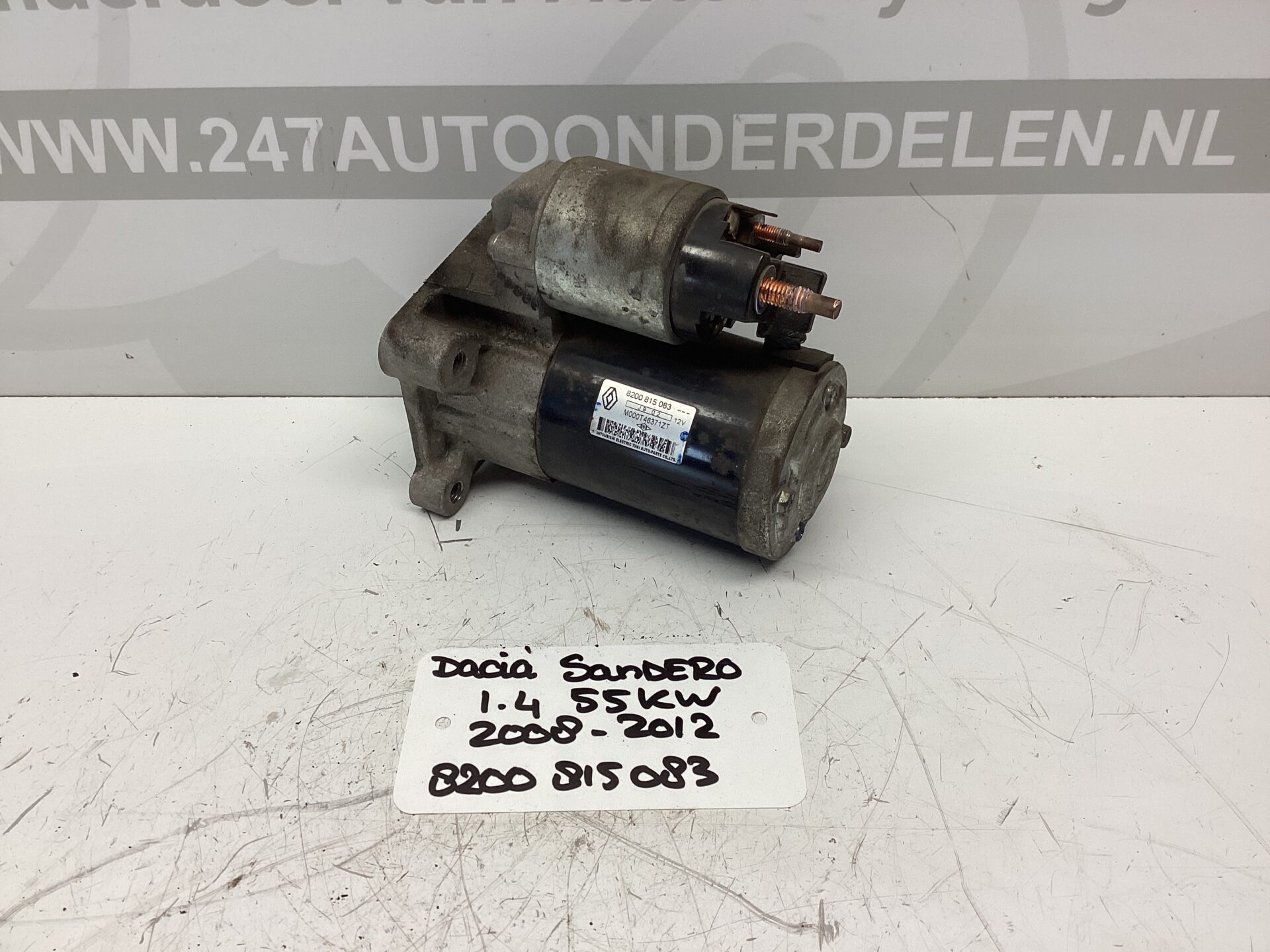 Startmotor Dacia Sandero 1.4 55 KW 2008-2012 8200815083 (D114) - 247 ...